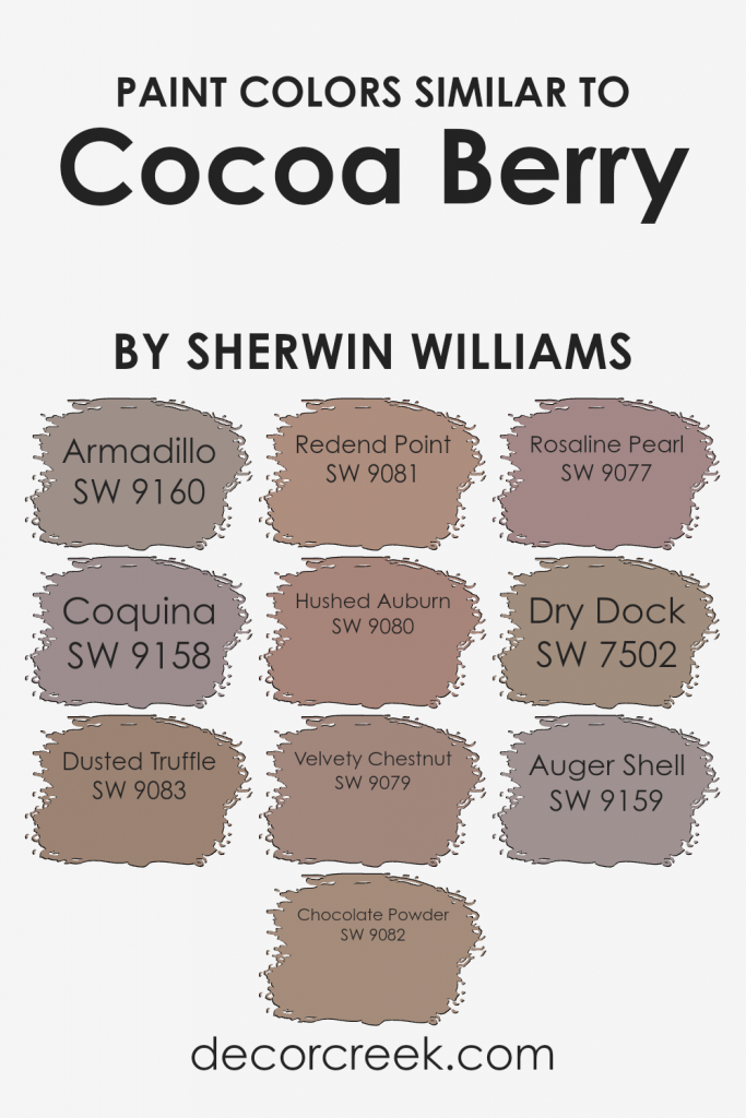 Cocoa Berry SW 9078 Paint Color by Sherwin Williams - DecorCreek