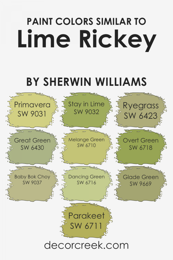 Lime Rickey SW 6717 Paint Color by Sherwin Williams - DecorCreek