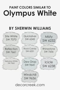 Olympus White SW 6253 Paint Color by Sherwin Williams - DecorCreek