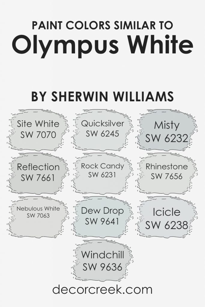 Olympus White SW 6253 Paint Color by Sherwin Williams - DecorCreek
