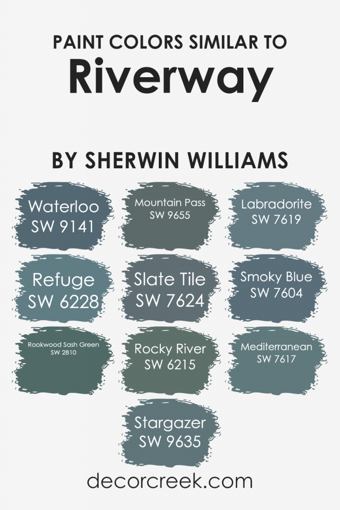 Riverway SW 6222 Paint Color by Sherwin Williams - DecorCreek