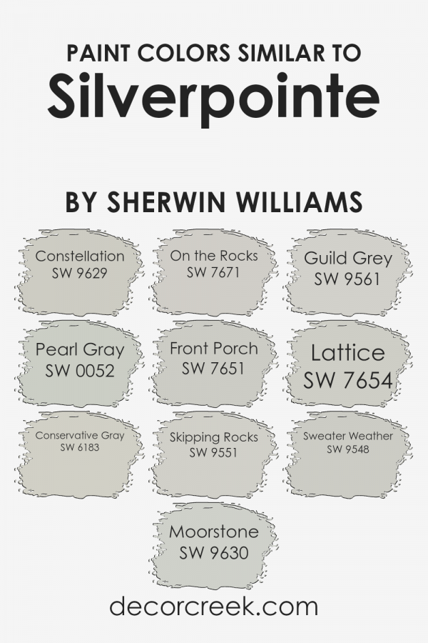 Silverpointe SW 7653 Paint Color by Sherwin Williams - DecorCreek