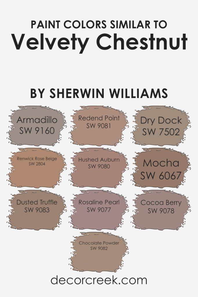 Velvety Chestnut SW 9079 Paint Color by Sherwin Williams - DecorCreek