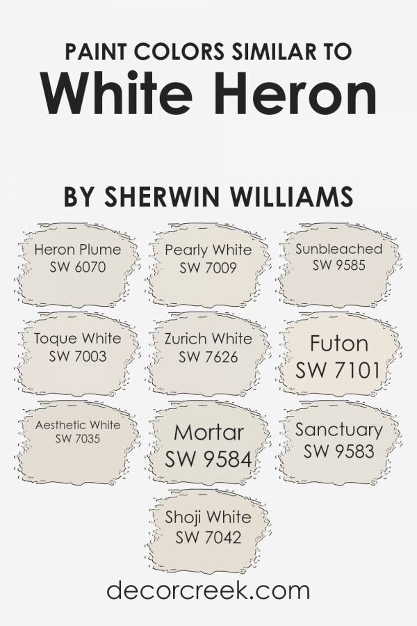 White Heron SW 7627 Paint Color by Sherwin Williams - DecorCreek
