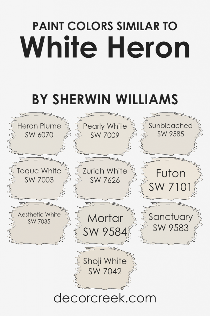 White Heron SW 7627 Paint Color by Sherwin Williams - DecorCreek