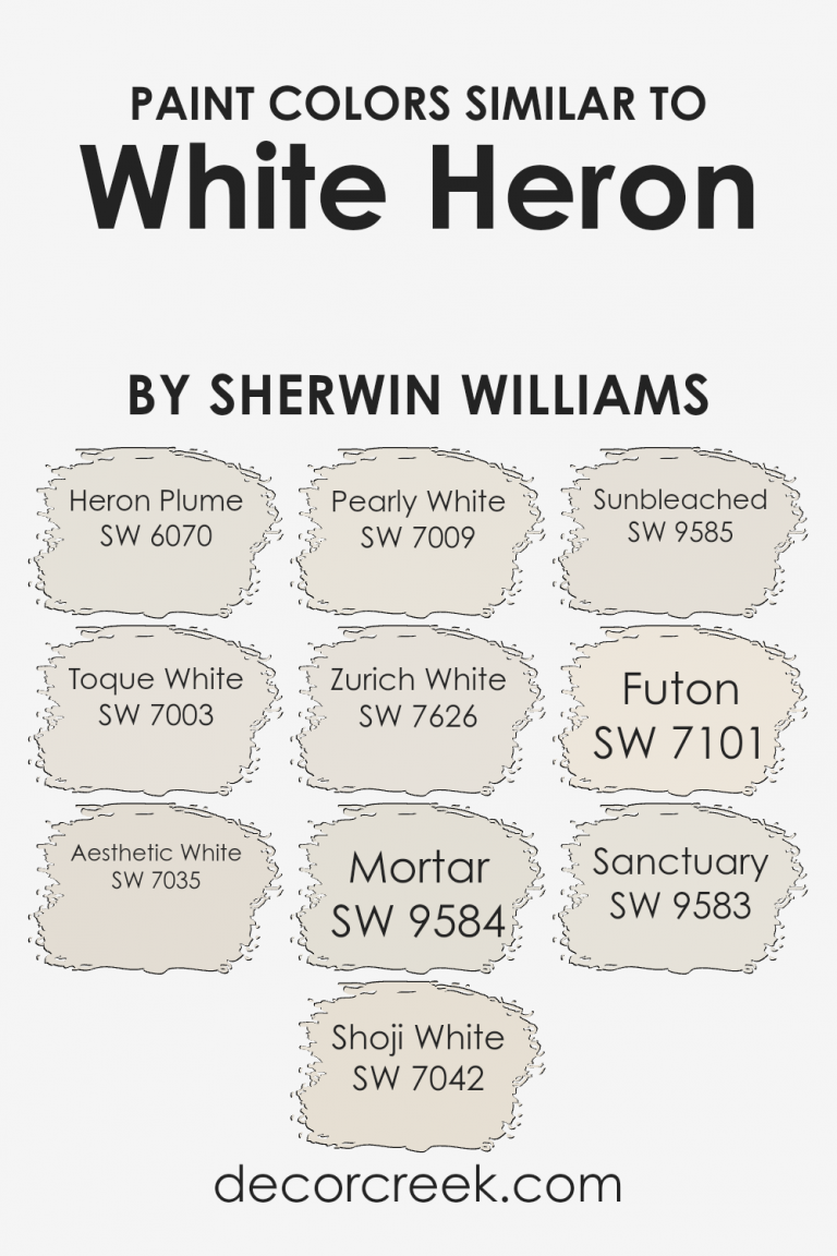 White Heron SW 7627 Paint Color by Sherwin Williams - DecorCreek