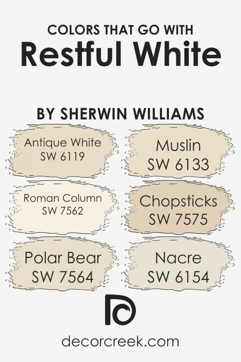 Restful White SW 7563 Paint Color by Sherwin Williams - DecorCreek