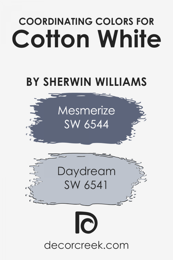 Cotton White SW 7104 Paint Color by Sherwin Williams - DecorCreek