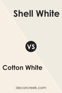 Cotton White SW 7104 Paint Color by Sherwin Williams - DecorCreek