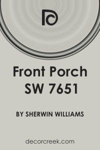 Front Porch SW 7651 Paint Color by Sherwin Williams - DecorCreek