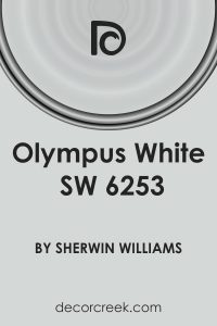 Olympus White SW 6253 Paint Color by Sherwin Williams - DecorCreek