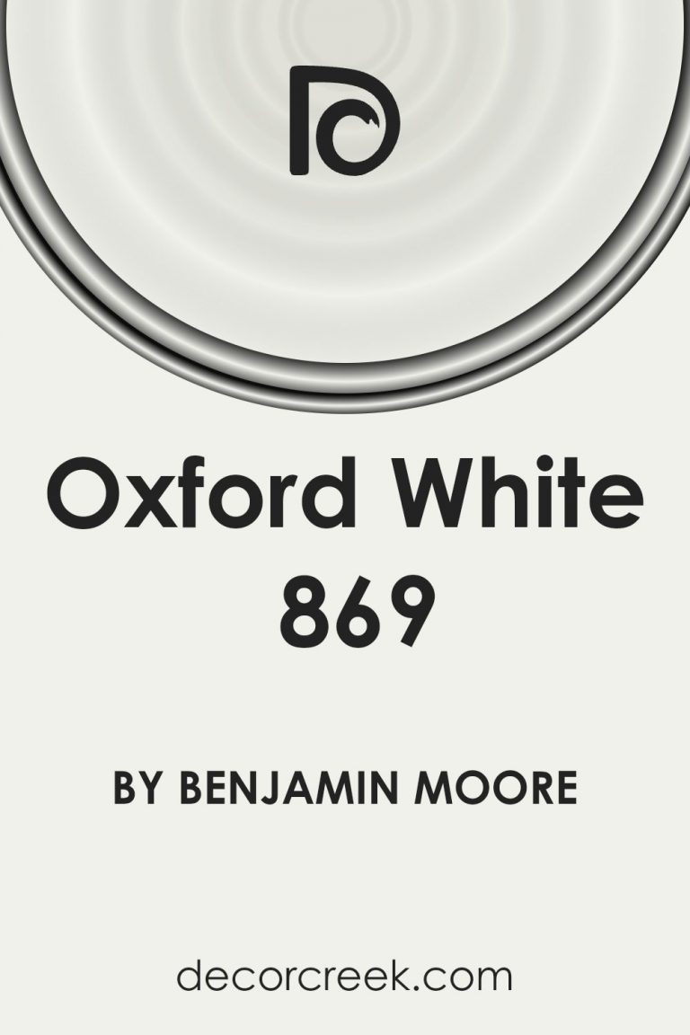 Oxford White 869 Paint Color by Benjamin Moore - DecorCreek