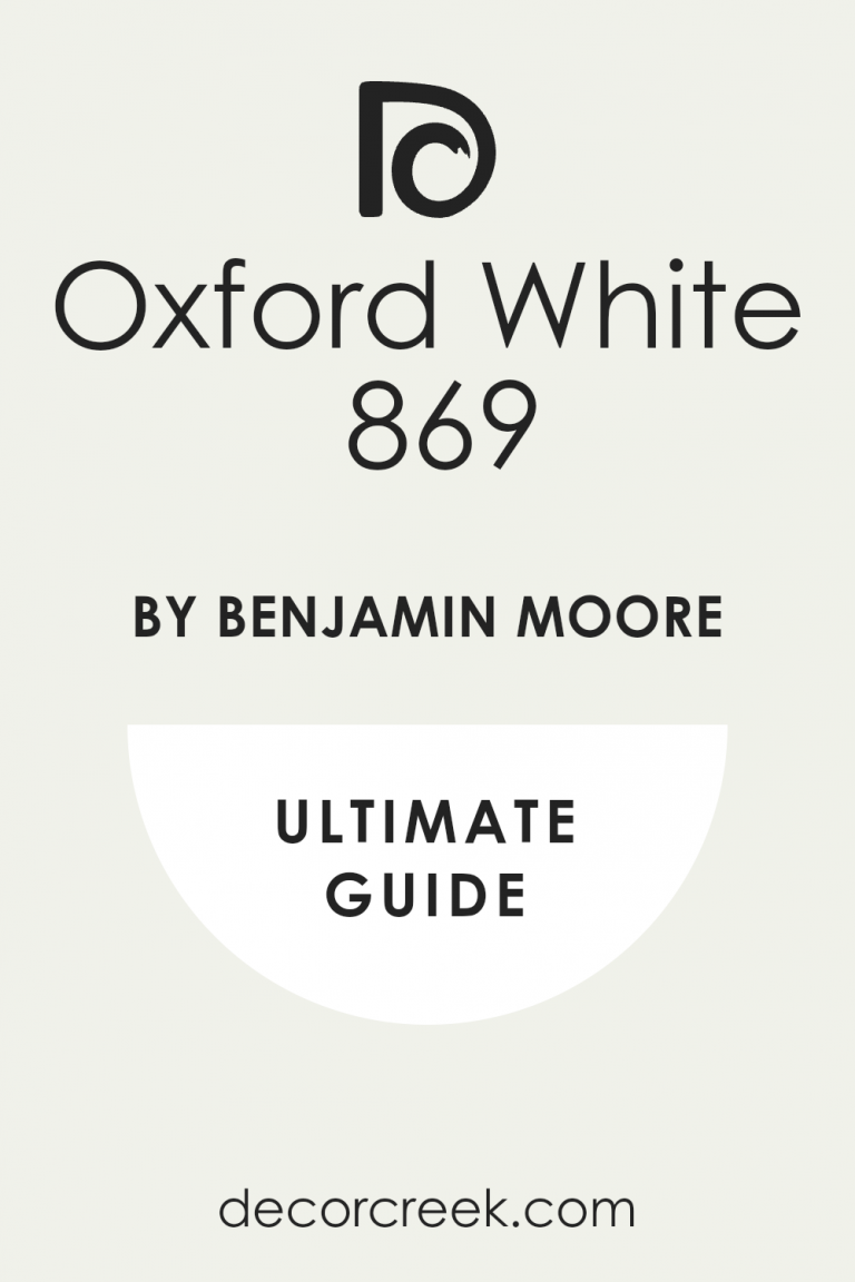 Oxford White 869 Paint Color by Benjamin Moore - DecorCreek