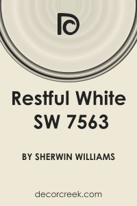 Restful White SW 7563 Paint Color by Sherwin Williams - DecorCreek