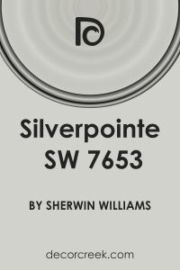 Silverpointe SW 7653 Paint Color by Sherwin Williams - DecorCreek