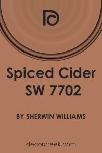 Spiced Cider SW 7702 Paint Color by Sherwin Williams - DecorCreek