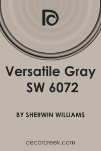 Versatile Gray SW 6072 Paint Color by Sherwin Williams - DecorCreek