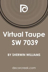 Virtual Taupe SW 7039 Paint Color by Sherwin Williams - DecorCreek