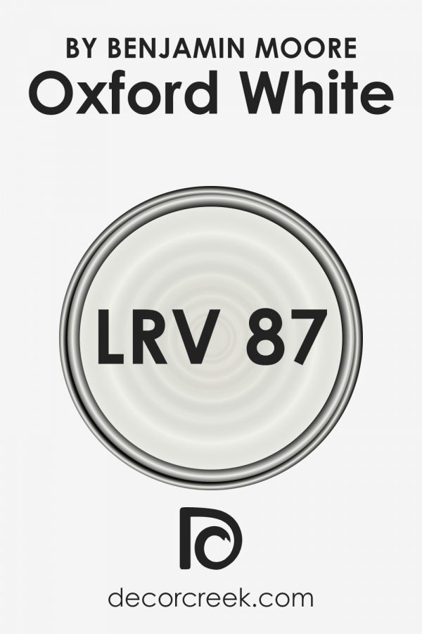 Oxford White 869 Paint Color by Benjamin Moore - DecorCreek