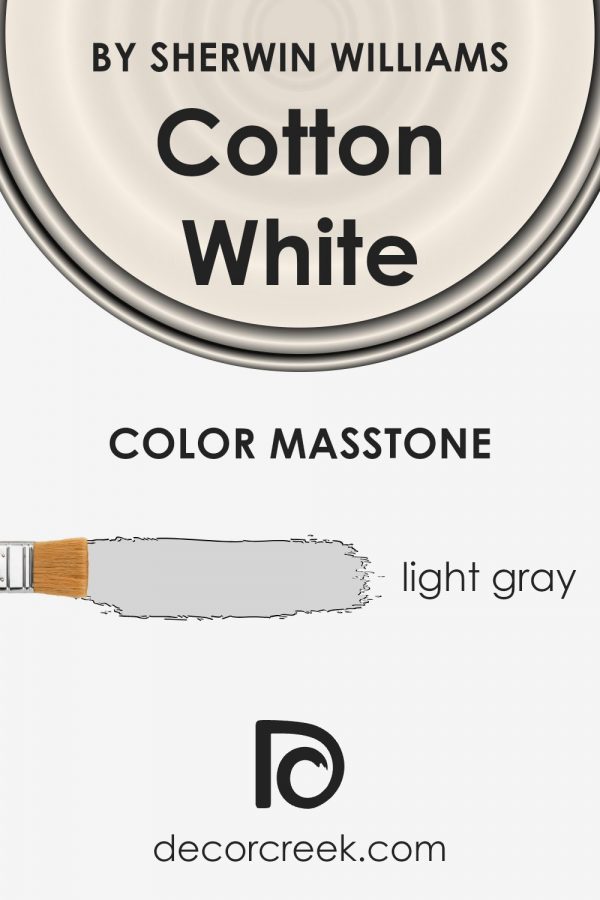Cotton White SW 7104 Paint Color by Sherwin Williams - DecorCreek