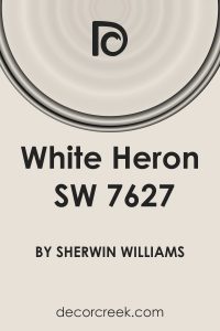 White Heron SW 7627 Paint Color by Sherwin Williams - DecorCreek