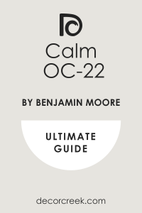 Calm OC-22 Paint Color by Benjamin Moore - DecorCreek