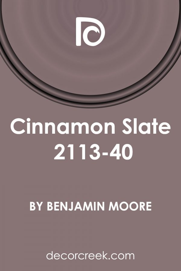 Cinnamon Slate 2113-40 Paint Color by Benjamin Moore - DecorCreek
