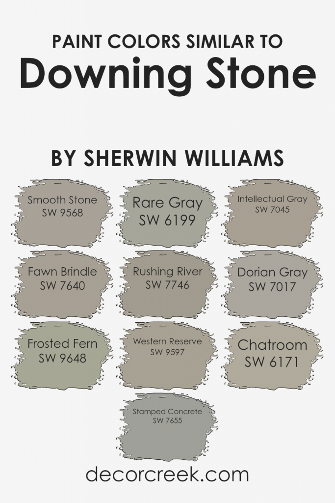 Downing Stone SW 2821 Paint Color by Sherwin Williams - DecorCreek