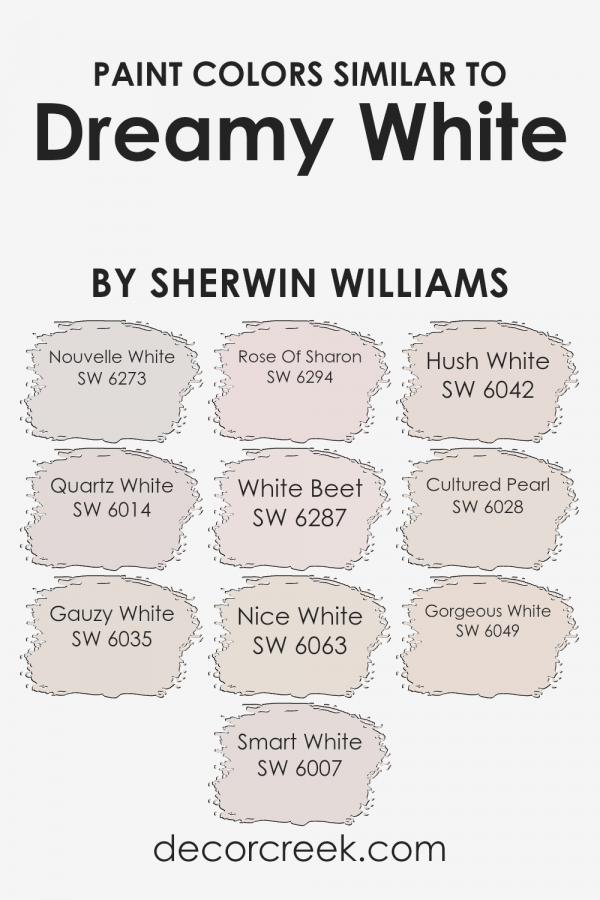 Dreamy White SW 6021 Paint Color by Sherwin Williams - DecorCreek