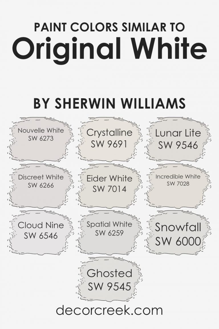 Original White SW 7077 Paint Color by Sherwin Williams - DecorCreek