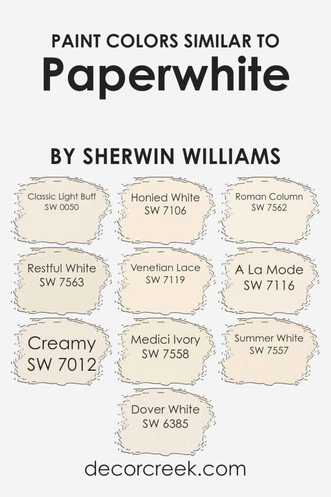 Paperwhite SW 7105 Paint Color by Sherwin Williams - DecorCreek