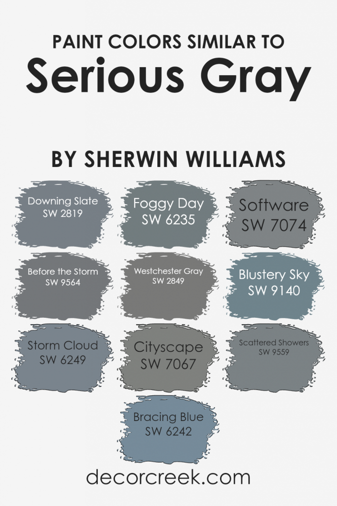 Serious Gray SW 6256 Paint Color by Sherwin Williams - DecorCreek