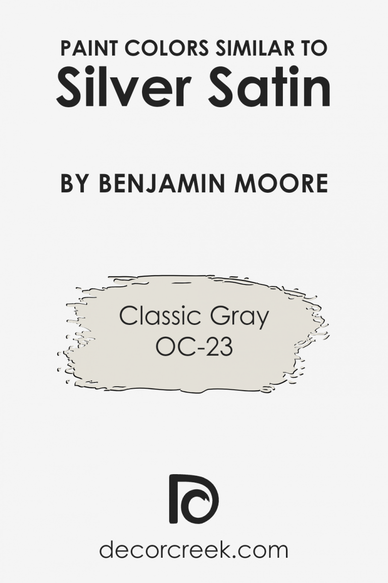 Silver Satin OC-26 Paint Color by Benjamin Moore - DecorCreek