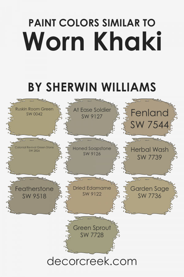 Worn Khaki SW 9527 Paint Color by Sherwin Williams - DecorCreek