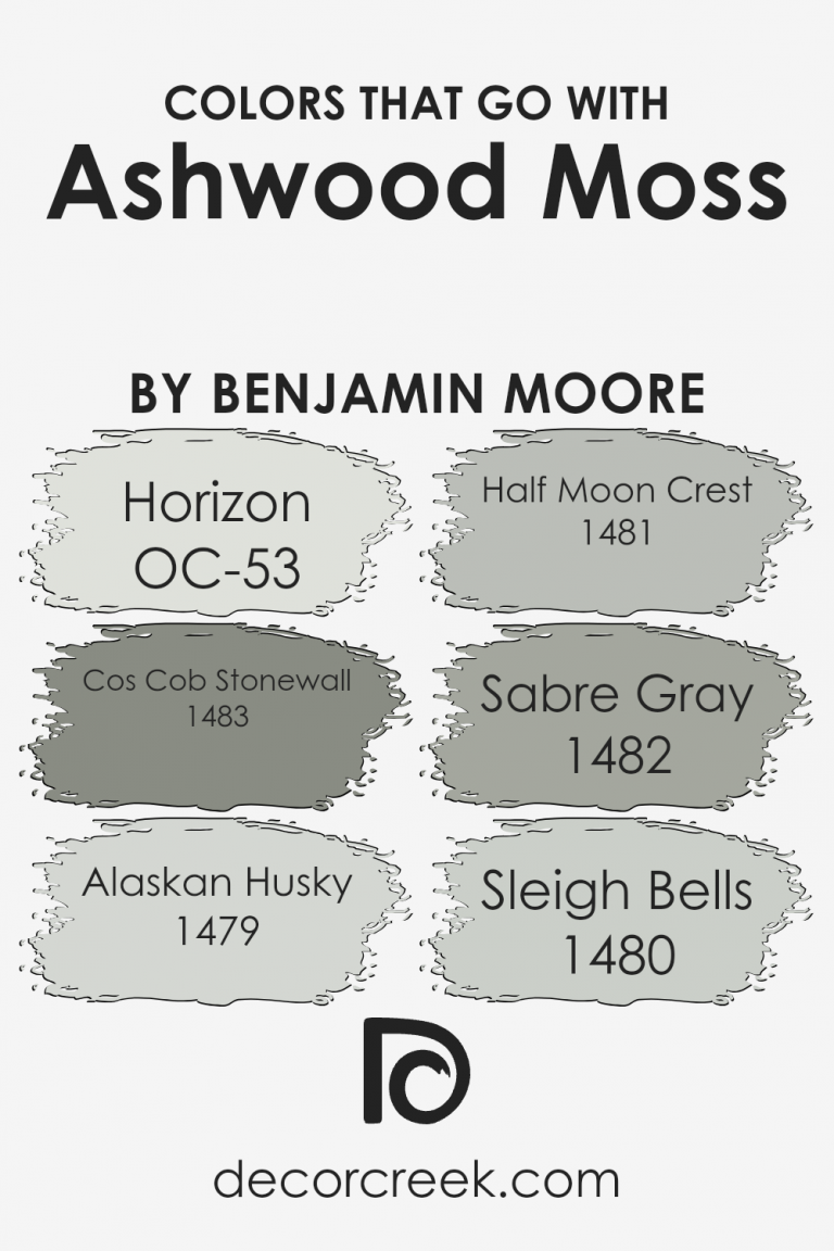 Ashwood Moss 1484 Paint Color by Benjamin Moore - DecorCreek
