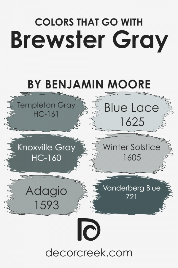 Brewster Gray HC-162 Paint Color by Benjamin Moore - DecorCreek