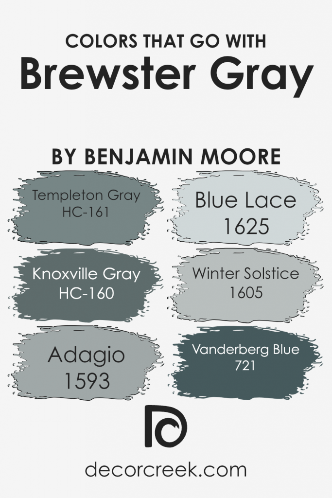 Brewster Gray HC-162 Paint Color by Benjamin Moore - DecorCreek