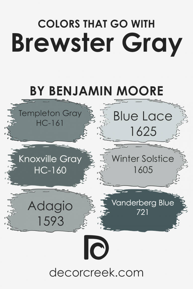 Brewster Gray HC-162 Paint Color by Benjamin Moore - DecorCreek