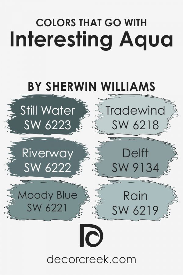 Interesting Aqua SW 6220 Paint Color by Sherwin Williams - DecorCreek