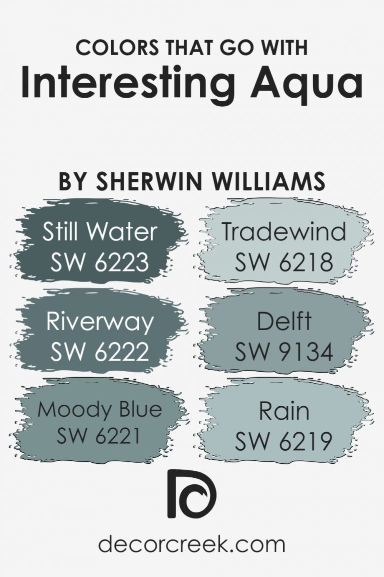 Interesting Aqua SW 6220 Paint Color by Sherwin Williams - DecorCreek