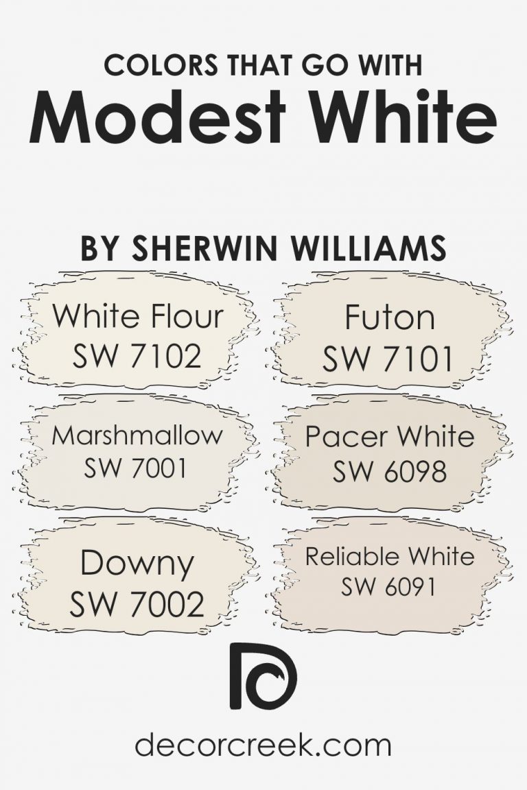 Modest White SW 6084 Paint Color by Sherwin Williams - DecorCreek