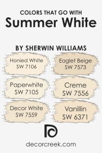 Summer White SW 7557 Paint Color by Sherwin Williams - DecorCreek