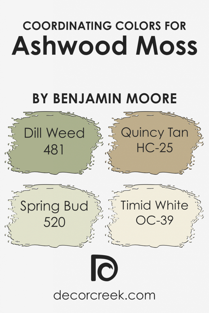 Ashwood Moss 1484 Paint Color by Benjamin Moore - DecorCreek