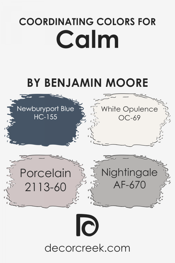 Calm OC-22 Paint Color by Benjamin Moore - DecorCreek