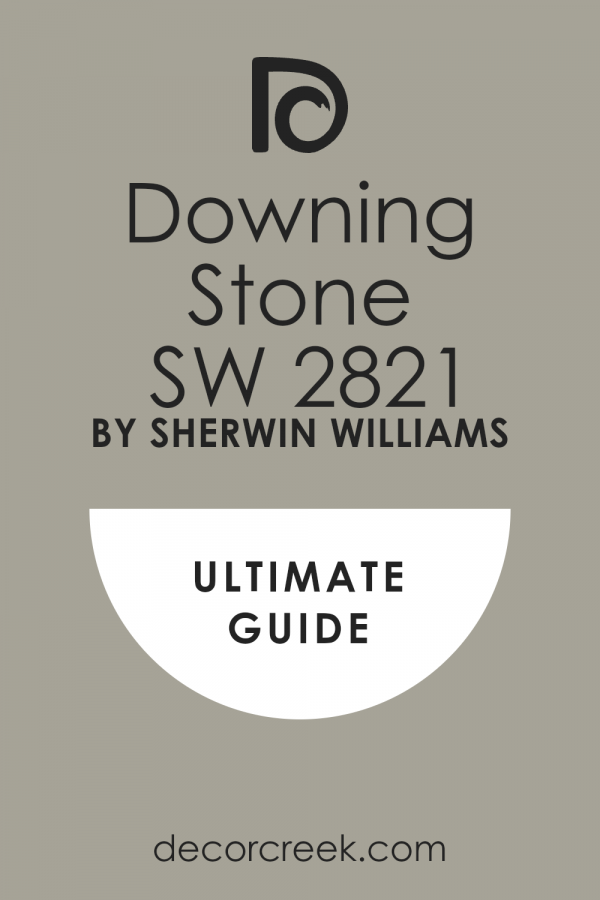 Downing Stone SW 2821 Paint Color by Sherwin Williams - DecorCreek