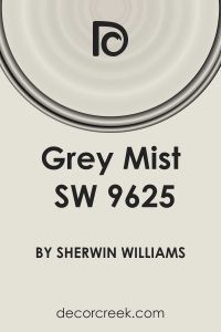 Grey Mist SW 9625 Paint Color by Sherwin Williams - DecorCreek