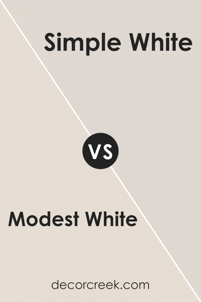 Modest White SW 6084 Paint Color by Sherwin Williams - DecorCreek