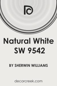 Natural White SW 9542 Paint Color by Sherwin Williams - DecorCreek