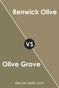 Olive Grove SW 7734 Paint Color by Sherwin Williams - DecorCreek