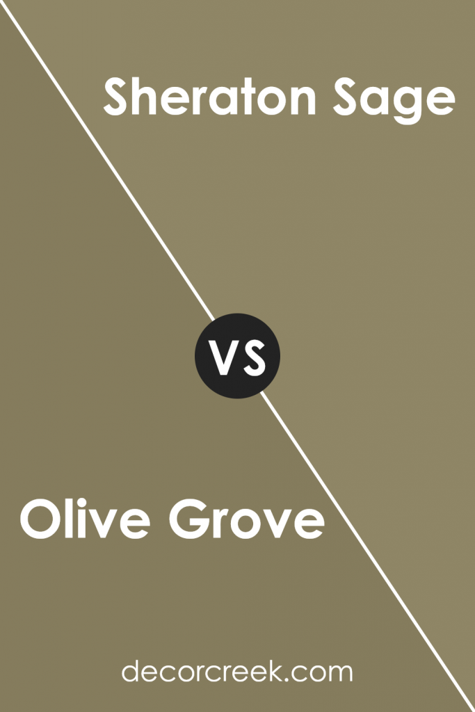 Olive Grove SW 7734 Paint Color by Sherwin Williams - DecorCreek